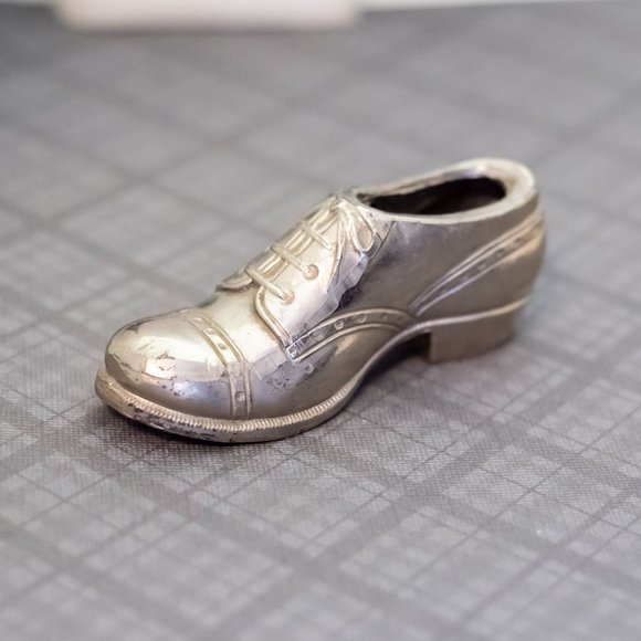 Art | Vintage Silver Tone Classic Shoe Statue By Japan G47 | Poshmark